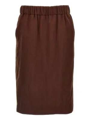 Dries Van Noten Safya Skirt - Brown