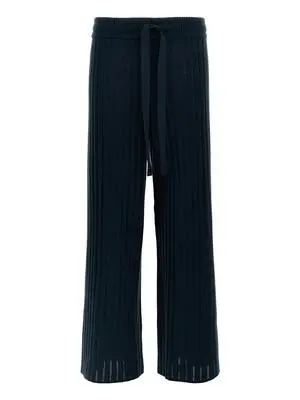 ERES Somptueux Luxe Wool And Cashmere Blend Knit Pants - Green