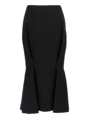 Prada Stuoia Old Wool Skirt - Black