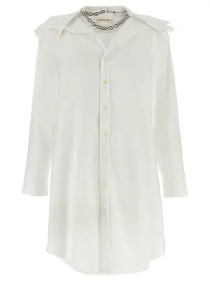Y/project Cotton Oxford Chemisier Dress - White