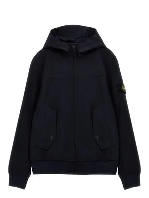 Stone Island Light Soft Shell-r E.dye Technology Jacket - Blue