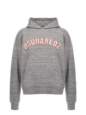 Dsquared2 NYC Fit Hooded Sweatshirt Gray