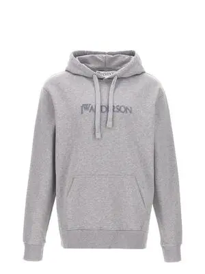 J.W.ANDERSON Logo Embroidery Hoodie - Gray