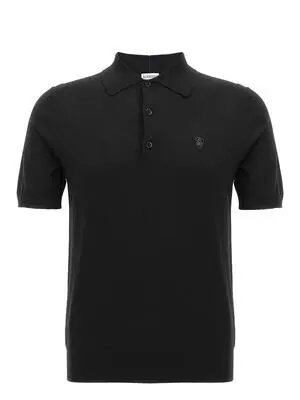 Burberry Wool Polo Shirt - Black
