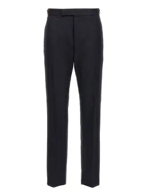 THOM BROWNE THOM BROWNE Low Rise Wool Twill Pants