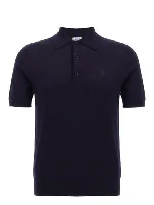 Burberry Wool Polo Shirt - Blue