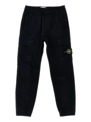 Stone Island Cotton Cargo Trousers - Blue