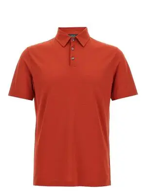 ZANONE Ice Cotton' Polo Shirt - Orange