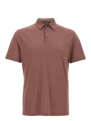 ZANONE Ice Cotton' Polo Shirt - Brown