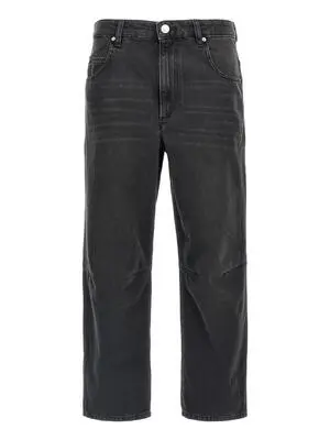 MARANT ETOILE Janet Cotton Denim Jeans - Black