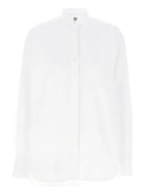 TOTÊME TOTEME Tuxedo Cotton Poplin Shirt