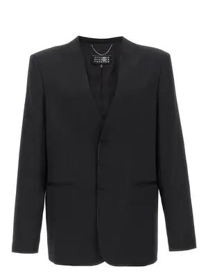 MAISON MARGIELA Single-breasted Blazer - Black