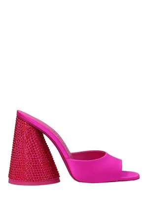 Attico THE ATTICO Luz Satin Mules Fuchsia