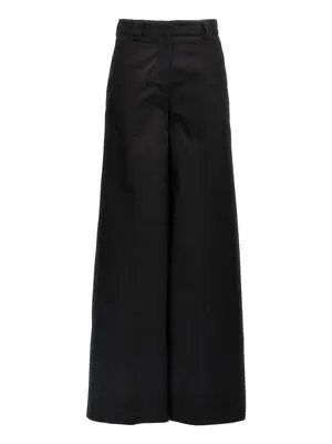 THE LATEST Alma Cotton Gabardine Trousers - Black