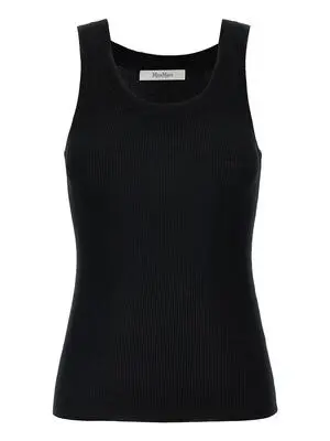 MAX MARA Max Mara Eliadi Stretch Ribbed Wool Tank Top