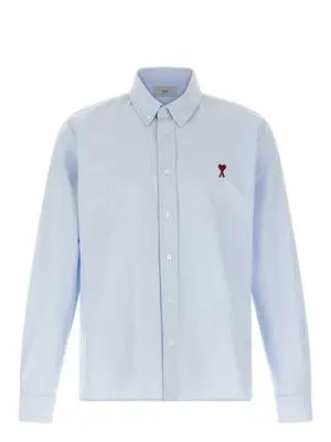 AMI Paris De Coeur' Shirt - Light Blue