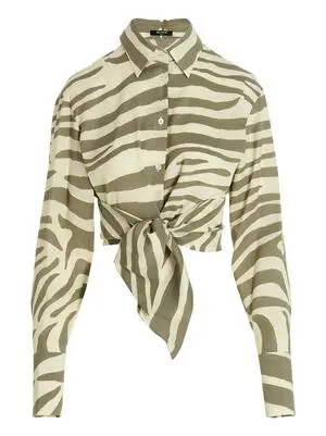 Balmain Zebra Print Shirt - Multi