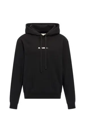 JIL SANDER Logo Hoodie - Black