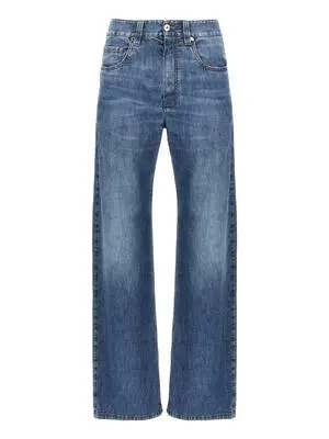 Brunello Cucinelli Straight Leg Denim Jeans - Blue