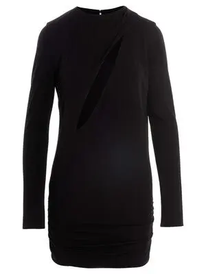 Versace VERSACE Cut Out Jersey Dress Black