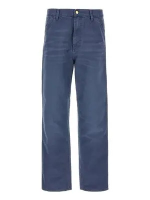 Carhartt Work In Progress Single Knee Dearborn Cotton Canvas Trousers - Blue