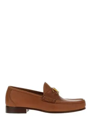 VALENTINO VALENTINO GARAVANI VLogo Signature Leather Loafers