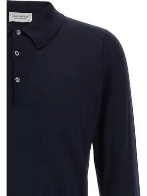 John Smedley Finchley' Polo Shirt - Blue