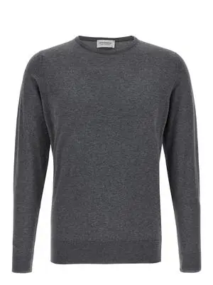 John Smedley JOHN SMEDLEY Hatfield Cotton Knitted Sweater Gray