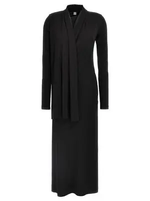 TOTÊME TOTEME Overlapped Jersey Dress