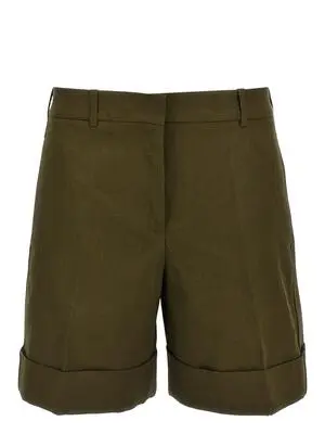JIL SANDER Linen Bermuda Shorts - Green