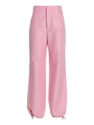 Marni Logo Embroidery Pants Pink