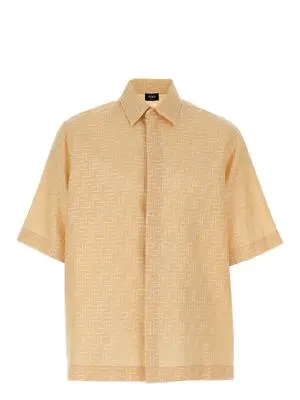 Fendi Ff Jacquard Shirt - Beige