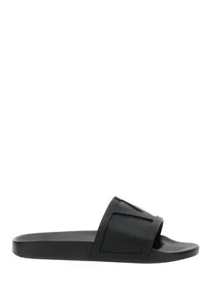 Valentino Garavani Coolside Rubber Slides - Black