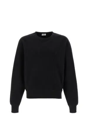 Saint Laurent Cassandre Sweatshirt - Black