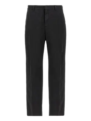 CELLAR DOOR Nuv Stretch Cotton Pants - Black