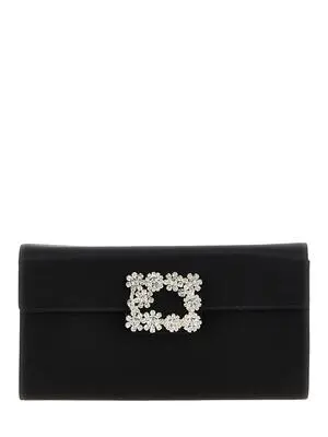 ROGER VIVIER ROGER VIVIER Efflorescence Satin Clutch