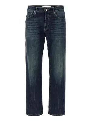 DEPARTMENT 5 Stonewashed Cotton Denim Jeans - Blue