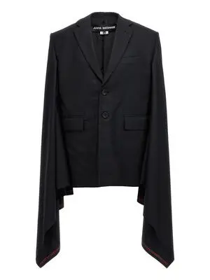 Junya Watanabe Seymo Wool Cape - Black
