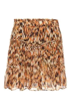 Isabel Marant Étoile ISABEL MARANT Roumi Silk Mini Skirt Orange