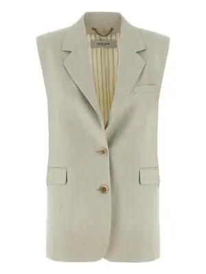 GOLDEN GOOSE Nicole' Vest - Beige
