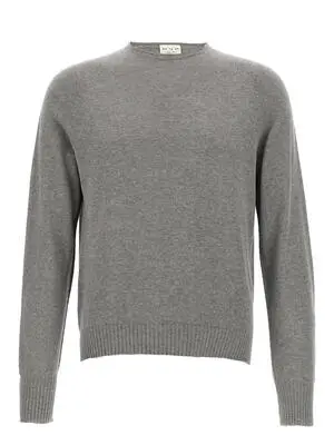 MA'RY'YA Cashmere Cotton Sweater - Gray