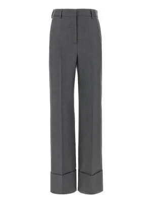 VALENTINO VALENTINO GARAVANI Virgin Wool Wide Leg Trousers
