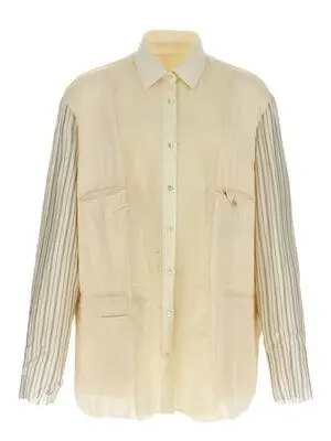 MAISON MARGIELA MAISON MARGIELA 'Anonymity Of The Lining' Bi-Material Mohair Blend Jacket