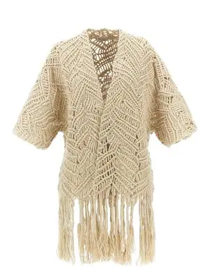 BRUNELLO CUCINELLI BRUNELLO CUCINELLI Opera Dazzling Macramé Cardigan