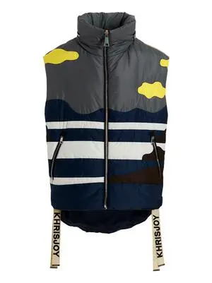 Khrisjoy Cactus Oversize Patchwork Nylon Vest - Multi