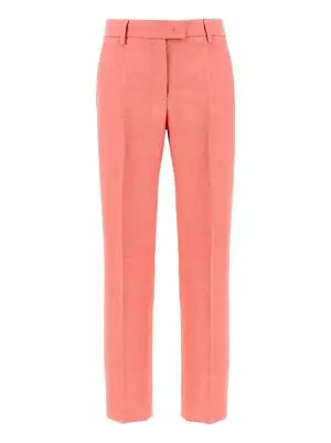 Alberto Biani Linen Blend Chinos - Pink