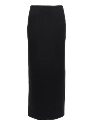 Auralee Double Face Knit Skirt - Black
