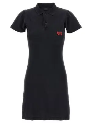 Balenciaga BALENCIAGA Laurel Classic Polo Dress Black