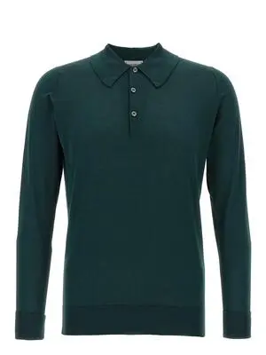 John Smedley Finchley' Polo Shirt - Green