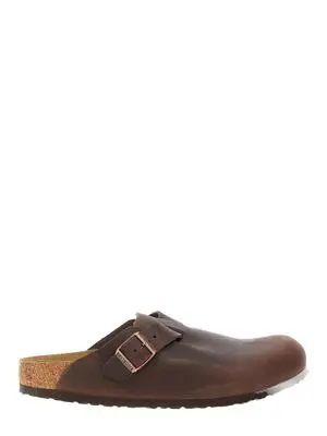 BIRKENSTOCK Boston Leather Sabots - Brown